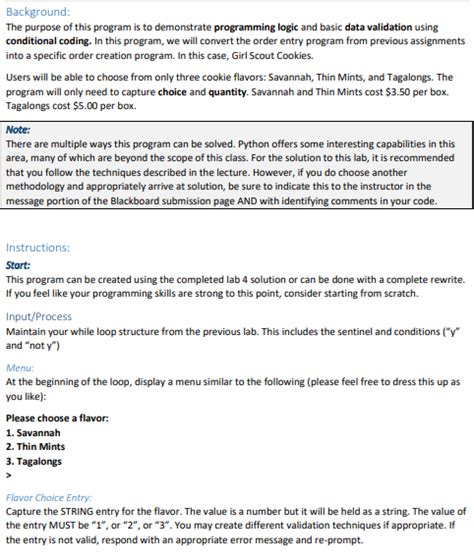 Solved Background The Purpose Of This Program Is To Chegg