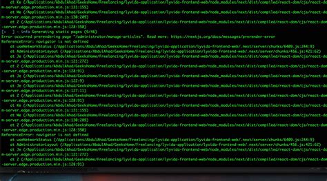 Javascript Getting Navigator Is Not Defined Error While Creating