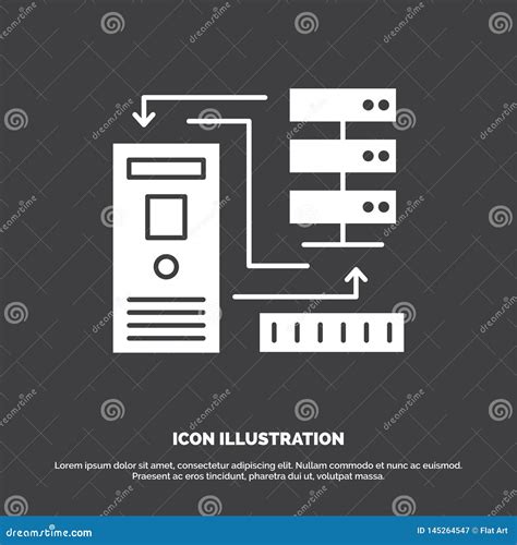 Combination Data Database Electronic Information Icon Glyph Vector Symbol For Ui And Ux
