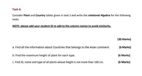 Solved Task Write The Appropriate SQL Statement For The Chegg