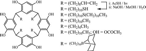General Formula Of Calix 4 Resorcinarene Derivatives Download Scientific Diagram