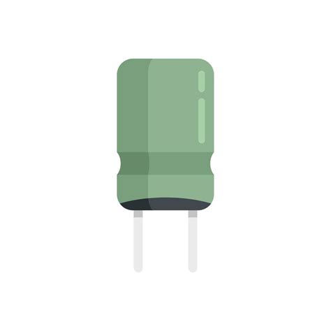 Transistor Capacitor Icon Flat Vector Electric Resistor 17336488