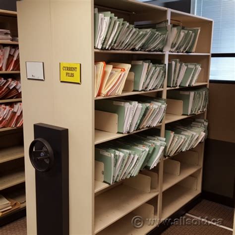 Wilcor Beige Rolling File System High Density Mobile Storage Allsold Ca Buy Sell Used