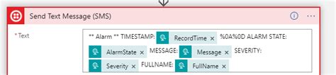 Twilio Sms New Line From Azure Logic Apps Stack Overflow