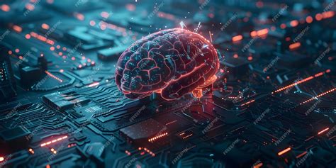 Premium Photo Fusing Neuroscience And Cybernetics With Advanced