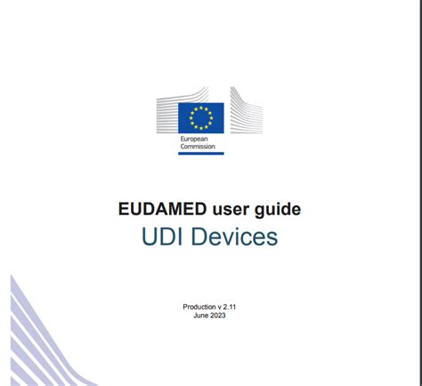Eudamed User Guide Udi Devices Production V 2 11 June 2023 Formiventos