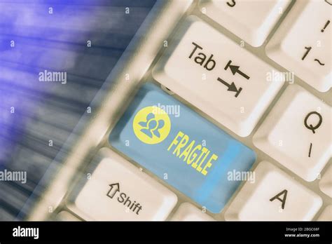 Writing Note Showing Fragile Business Concept For Breakable Handle With Care Bubble Wrap Glass