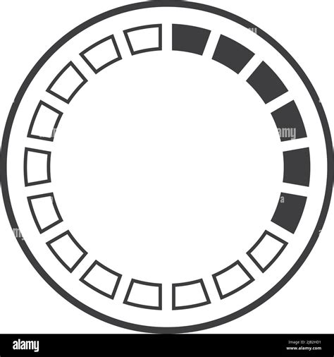 Round Progress Bar Radial Indicator Interface Element Stock Vector Image And Art Alamy