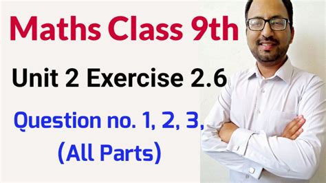 Unit 2 Ex Or Exercise 26 Question No 1 To 3 All Parts Class 9 Ptb Math Complex And Real