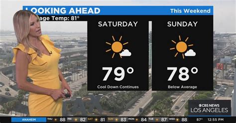 Olga Ospinas Weather Forecast Sept 29 Cbs Los Angeles