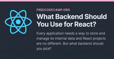 freecodecamp on linkedin what backend should you use for react
