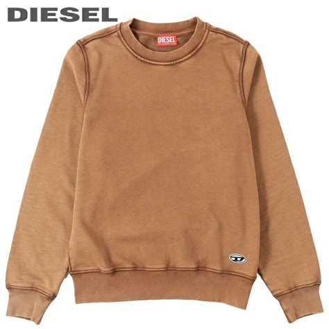 【楽天市場】 Diesel ディーゼル メンズ レディース 男女兼用 オーバルdロゴ刺繍パッチ 長袖 プルオーバー スウェットシャツ