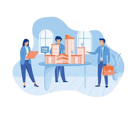 Real Estate Business Concept With Houses Rising Real Estate Market