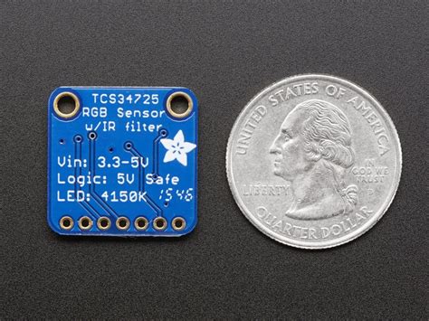 RGB Color Sensor With IR Filter And White LED TCS