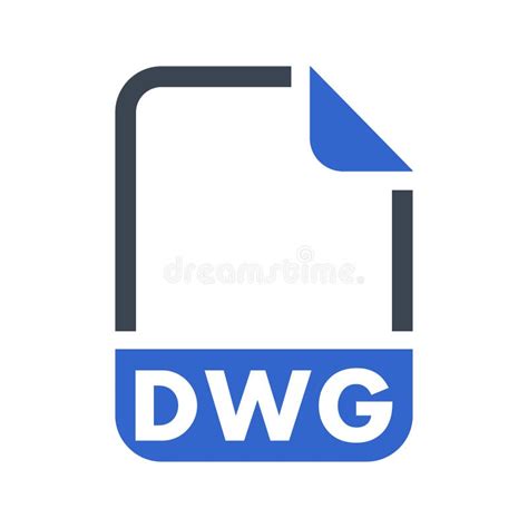 Dwg Format Document Icon Vector Stock Illustrations Dwg Format Document Icon Vector Stock