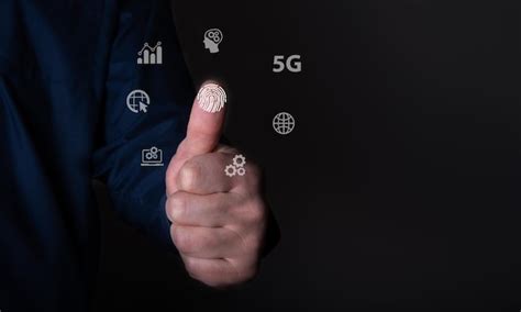 Premium Photo Fingerprint Scan Provides Security Access With