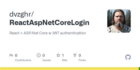 GitHub Dvzghr ReactAspNetCoreLogin React ASP Net Core W JWT Authentication