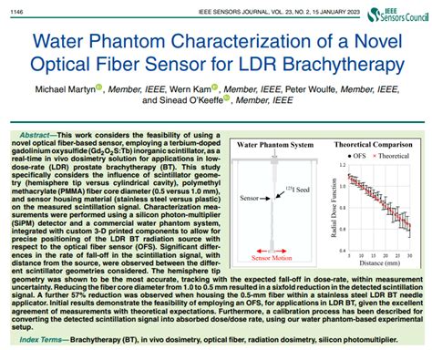 Origin Demonstrates Feasibility Of Ofs For Ldr Radiation Monitoring
