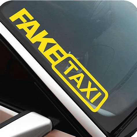 Fake Taxi Decals Etsy