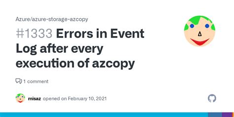 Errors In Event Log After Every Execution Of Azcopy · Issue 1333 · Azure Azure Storage Azcopy