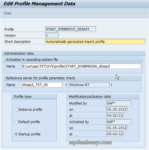 How To Import Maintain SAP System Profile SAP Basis Easy