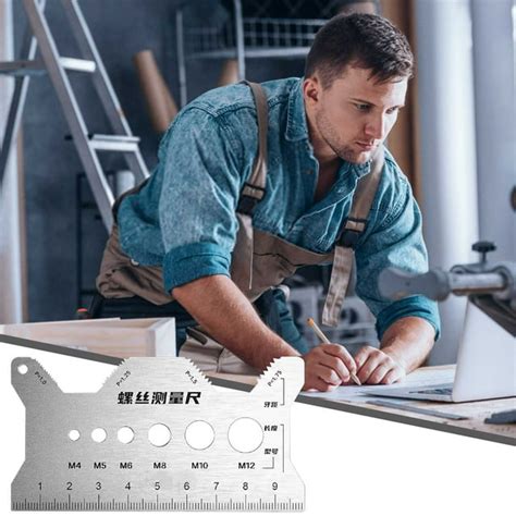 Deals Of The Day Clearance Stainless Steel Screw Measuring Caliper Precision Thread Sizer