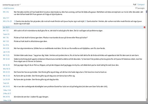 BUG Empty Passages In Passage List Logos Community
