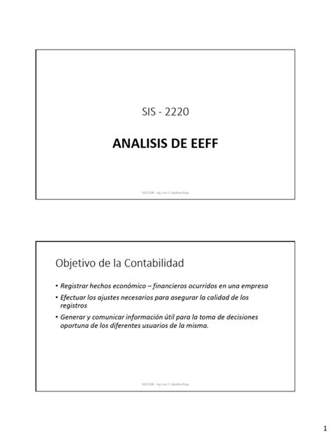Unidad 8 Análisis De Eeff Pdf