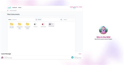 Livewire Filemanager Wire In The Wild