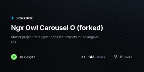 Ngx Owl Carousel O Forked Stackblitz