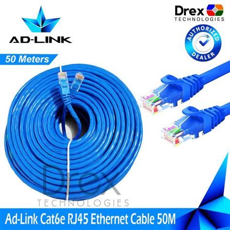 50m Ad Link1000mbps Gigabit Cat6 Ethernet Lan Cable Patch Cord Cable