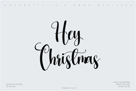 hey christmas script font free download and preview deefont