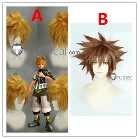 Kingdom Hearts Ii Sora Ventus Brown Cosplay Wigs