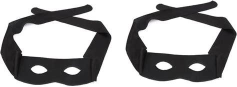 Honkenda Black Robber Bandit Eye Mask For Men Women Fancy