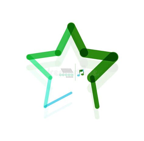 Vector Star Abstract Geometric Shape Concept Stock Vector Illustration Of Orange Background