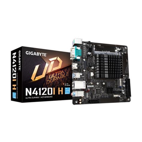 Материнская плата Gigabyte Intel Quad Core CeleronN4120 2 6 GHz 2xDDR4 2400 SO DIMM D SUB