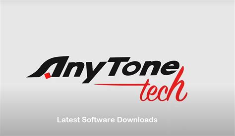 Latest Anytone Software