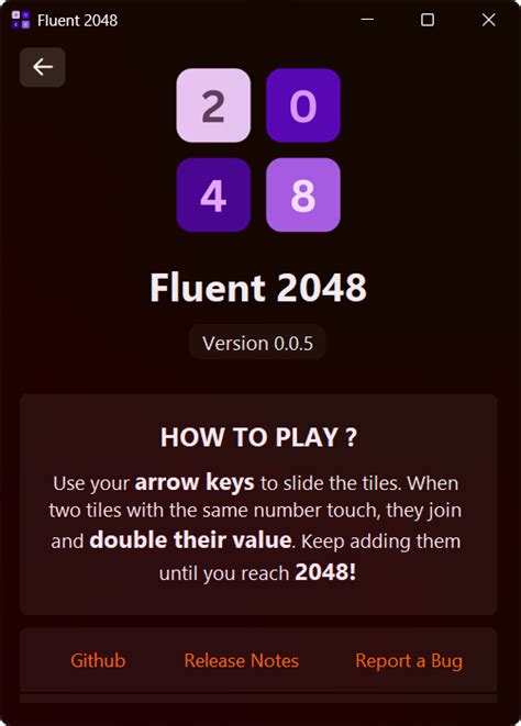 Github Zingzy Fluent 2048 A Fluent Version Of The Classic 2048 Game