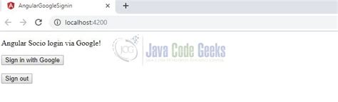 Angular Google Sign In Example Java Code Geeks