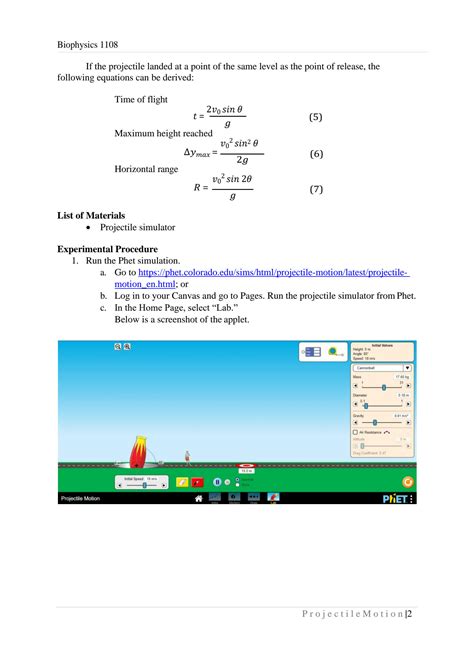 SOLUTION Projectile Motion Worksheet Studypool