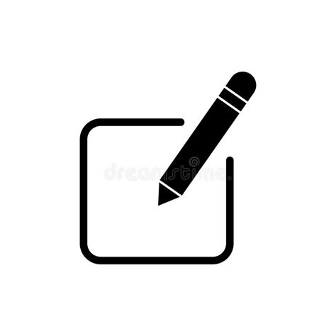 edit text icon set writing tool and pen vector symbol in a black