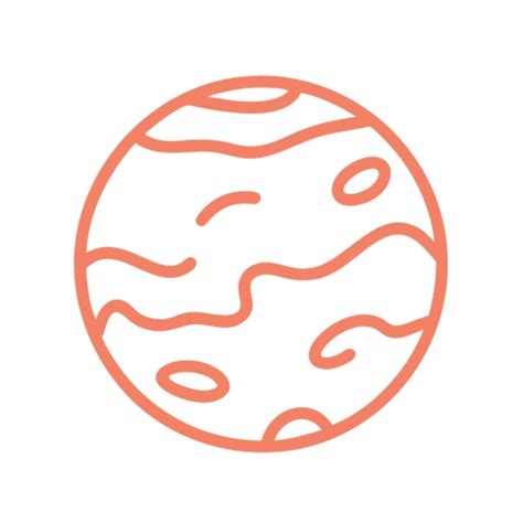 Premium Vector Planet Icon Outline