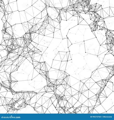 Business Networking Polygonal Mesh Background Digital Global Connection Technology Concept