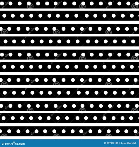 Simple Monochrome Polka Dot Pattern Stock Image 337032133