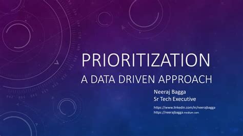 Prioritization A Data Driven Approach Ppt