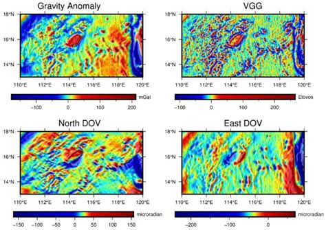 Improved Bathymetry In The South China Sea From Multisource Gravity Field Elements Using Fully