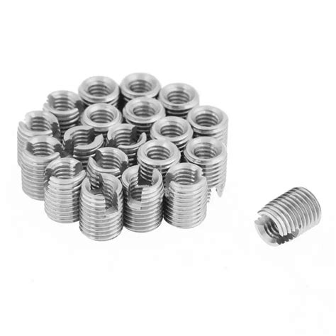 20pcs Wire Thread Insert Bushing Screws Sleeve Stainless Steel Self