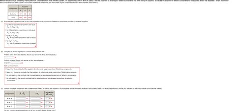 Solved A ﻿formulate The Hypotheses That Can Be ﻿used To