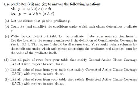 solved use predicates vii and ix to answer the following