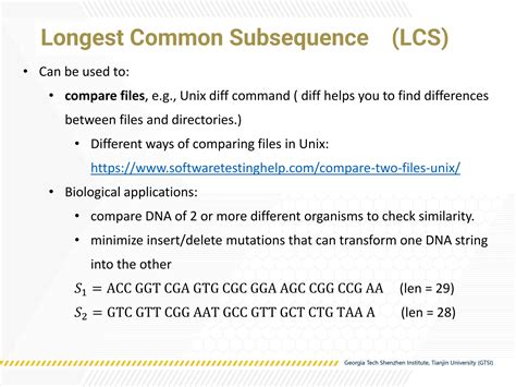 Dynamic Programming From Cs 6515fibonacci Lis Lcs Ppt